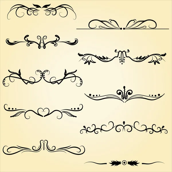 Nice scroll elements — Stock Vector © buravtsoff #8571658