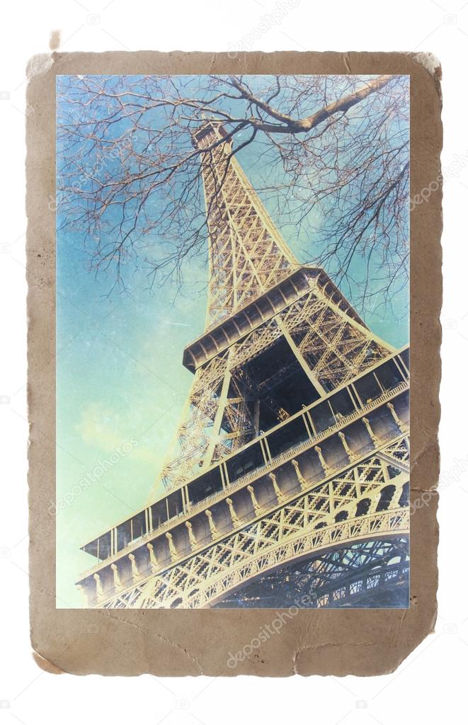 Vintage Paris postcard-Eiffel Tower Stock Photo by ©melis82 27258797