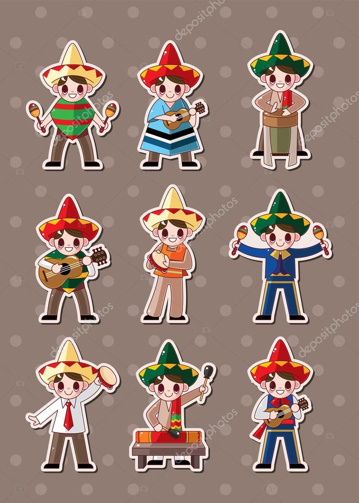 Mexican stickers Stock Vector Image by ©mocoo2003 #13101368