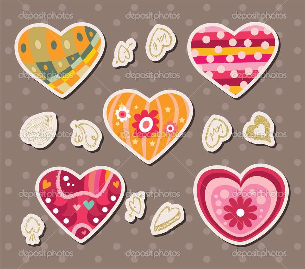 Love stickers Stock Vector by ©mocoo2003 14099428