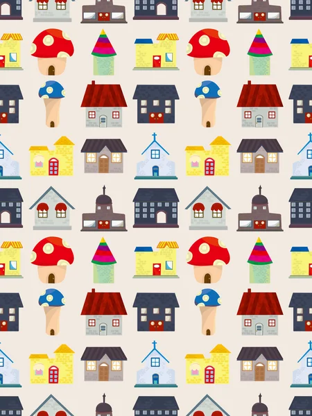 Seamless house pattern — Stock Vector © mocoo2003 #25224187