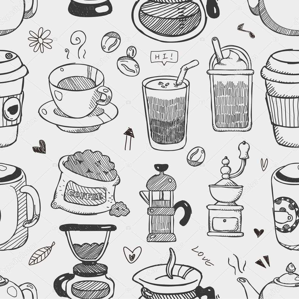Seamless coffee pattern Stock Vector Image by ©mocoo2003 #28958121