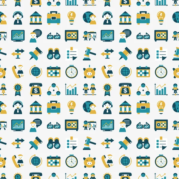 Seamless retro flat business pattern background Stock Vector Image by ...