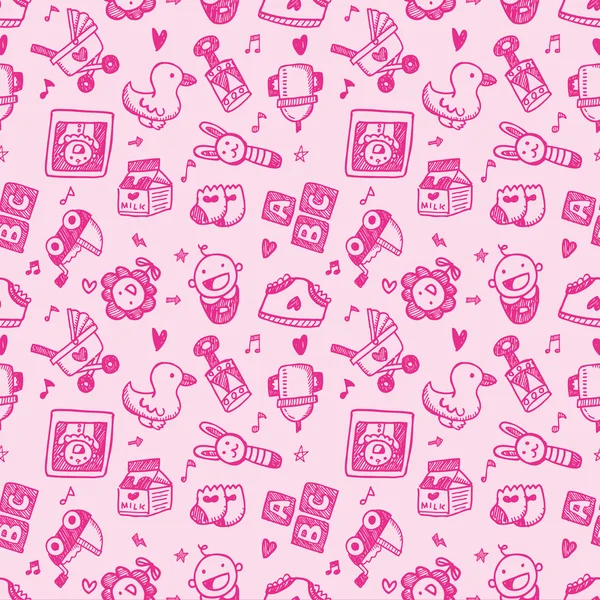 Doodle baby pattern background Stock Vector Image by ©mocoo2003 #48026075