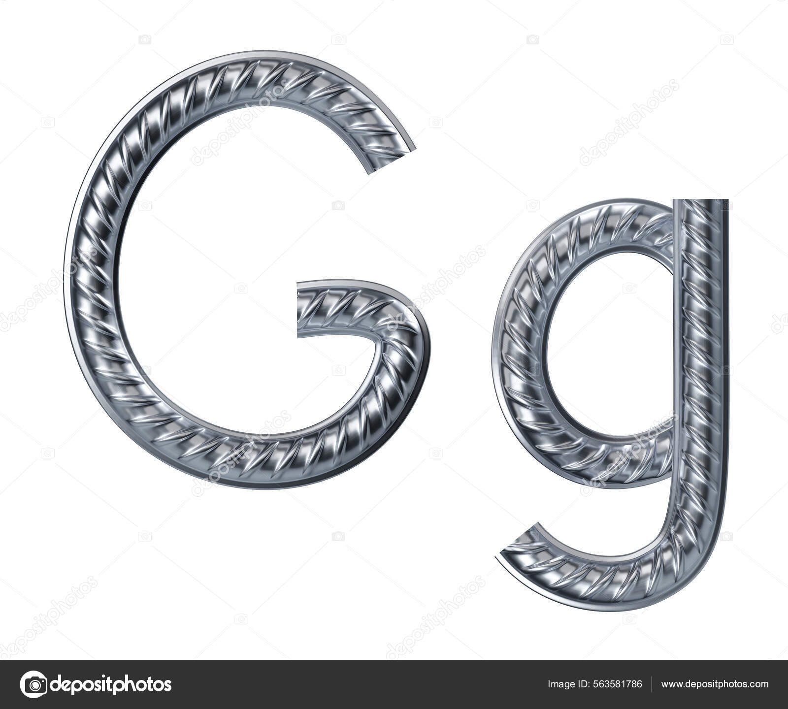 Letter Font Construction Rebar Render — Stock Photo © Varnava_photo ...