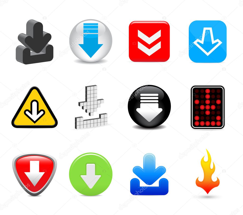 Download icons Stock Vector Image by ©milmirko #34496481