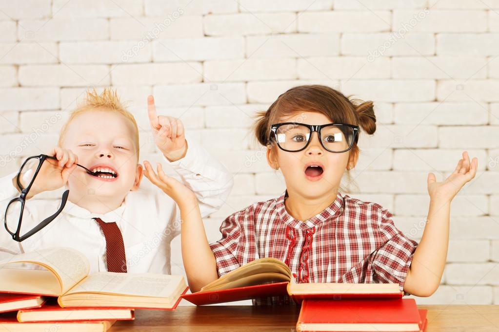 Kinder-Nerds – Stockfoto © amelaxa #50871461