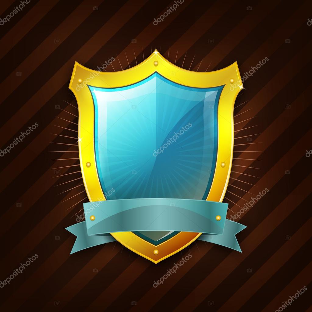 Gold Security Shield Icon Stock Vector Image by ©benchyb #26045845