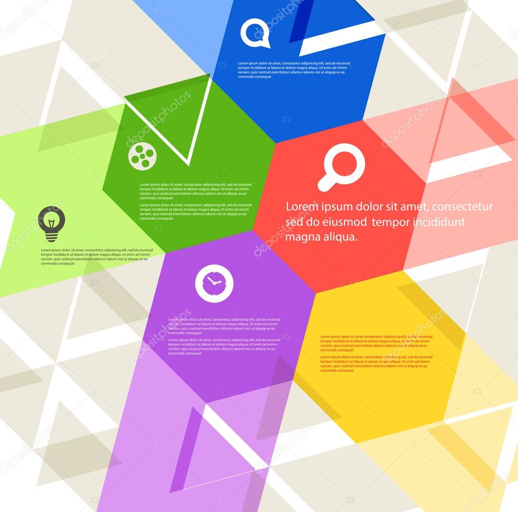 Abstract geometric design template — Stock Vector © tovovan_ #24614097