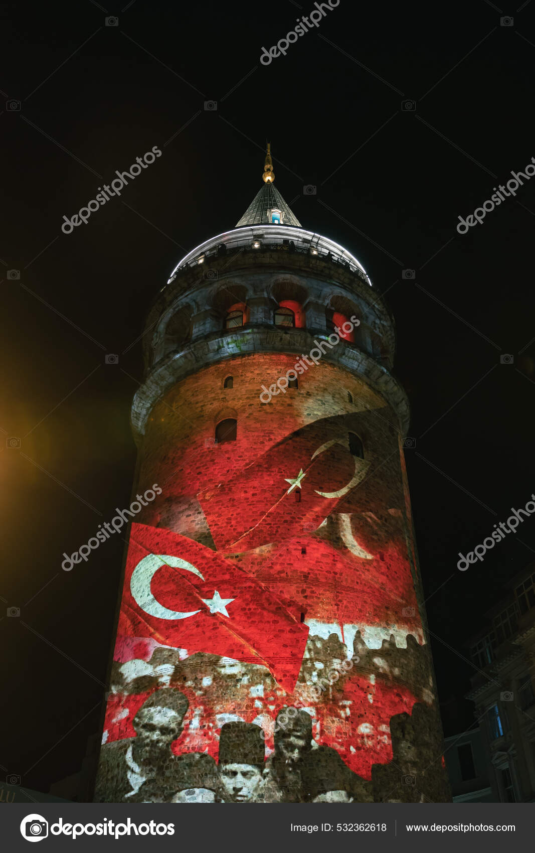 Projection Mapping Show Galata Tower Galata Tower Video Mapping ...
