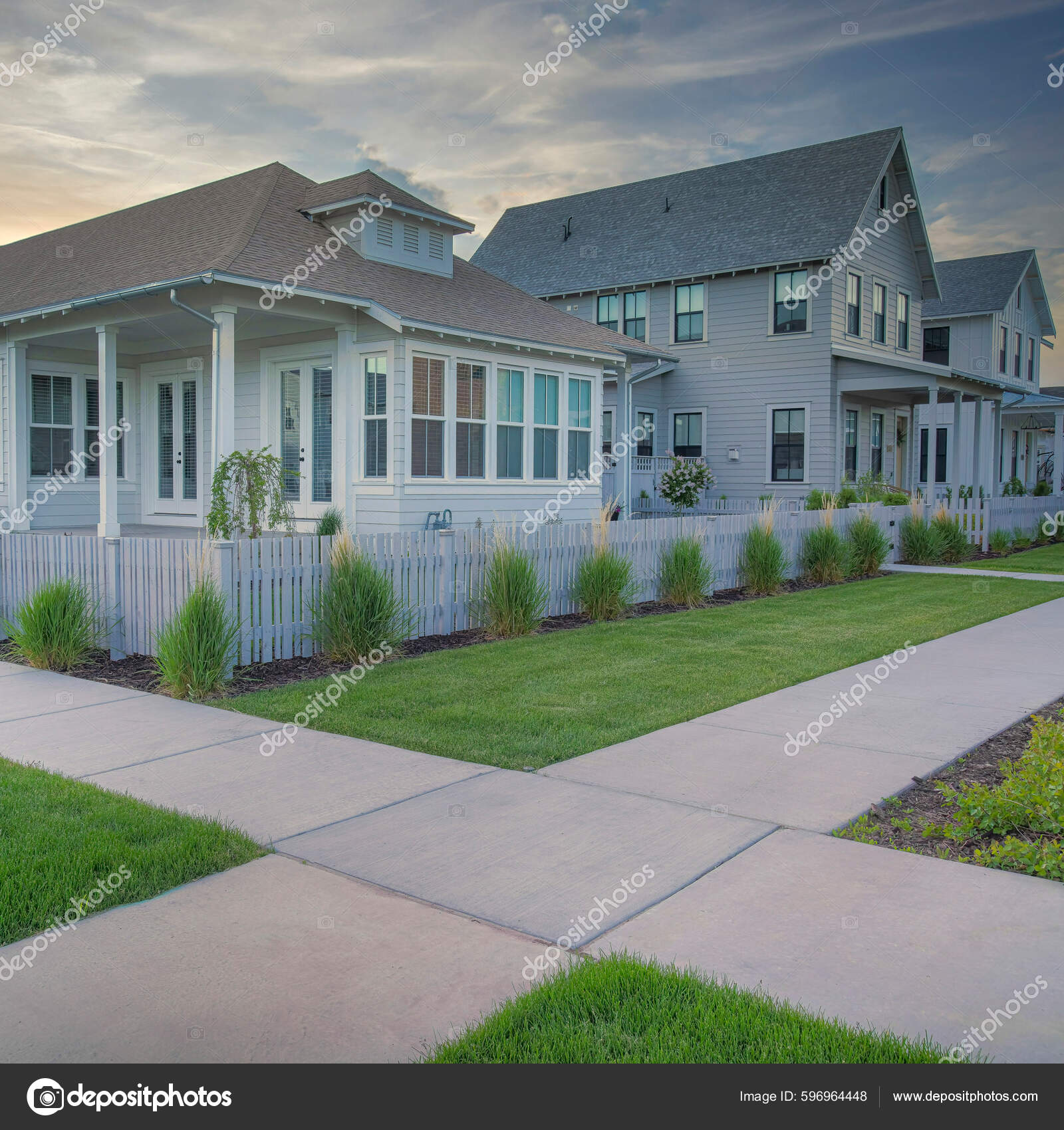 Square Whispy White Clouds Intersecting Concrete Straight Paths ...