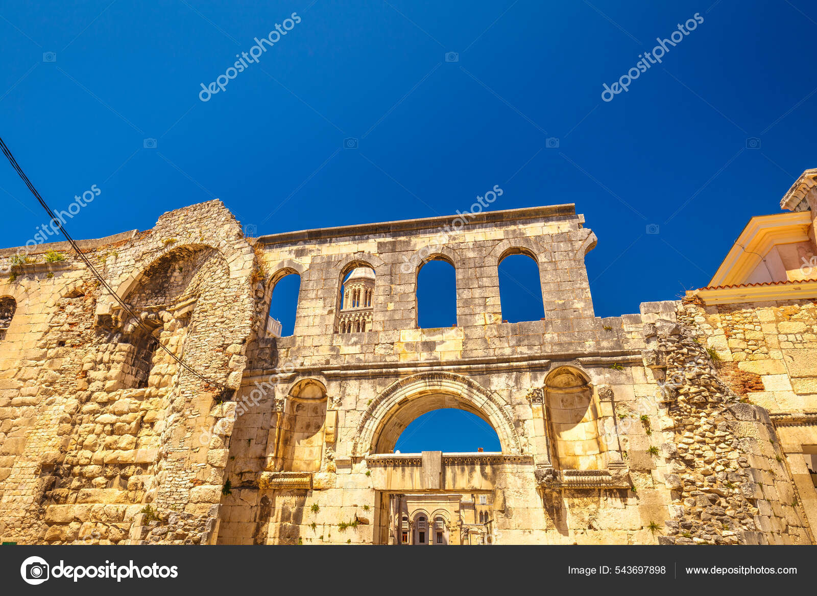 Silver Gate Eastern Gate Roman Diocletian's Palace Split Croatia Europe ...