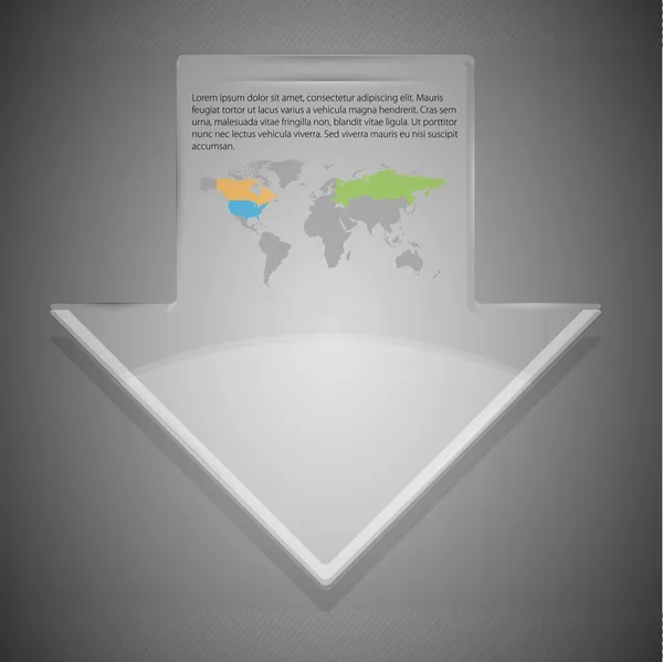 Vector Glossy World Map Icon Button and multicolored — Stock Vector ...