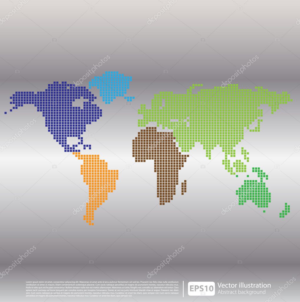 Mapa mundial Vector de stock por ©Mix3r 39191775