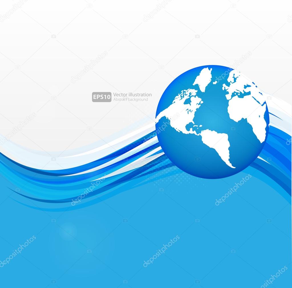Background with globe Stock Vector Image by ©Mix3r #43839971