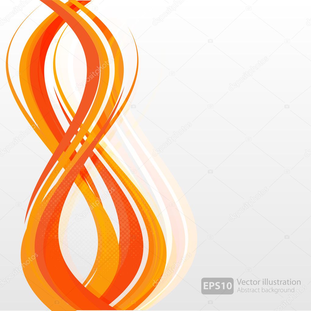 Orange wavy background Stock Vector Image by ©Mix3r #43839999