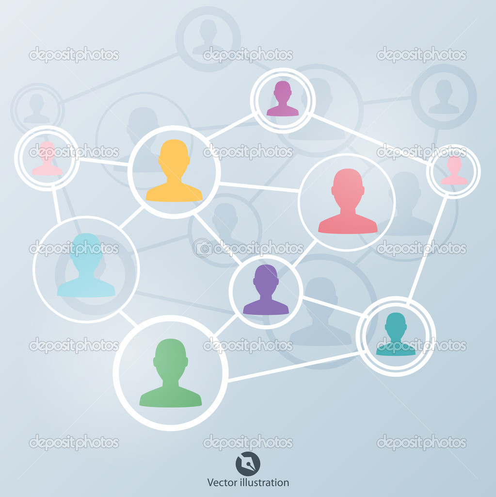 Network concept Stock Vector by ©Mix3r 46023495