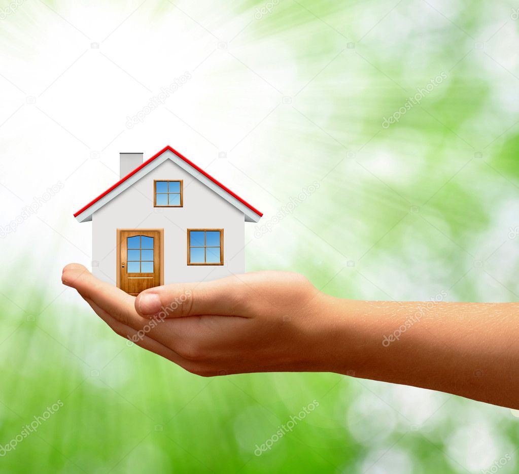 The house in hands Stock Photo by ©vencav 16922537