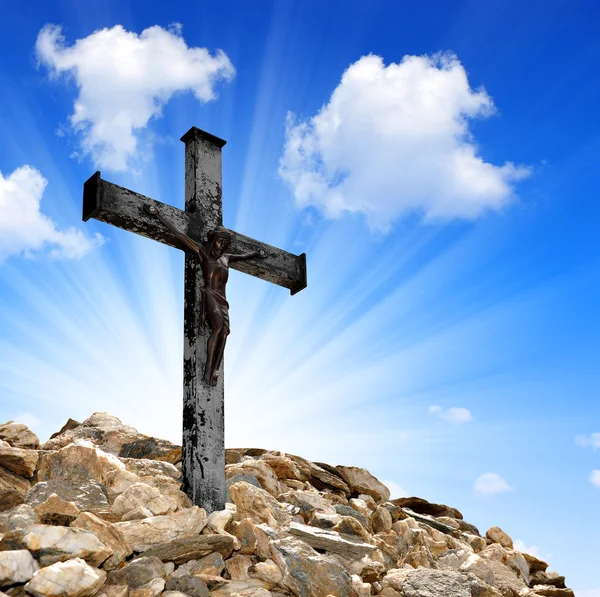 Jesus Christ on The Cross — Stock Photo © vencav #38194381