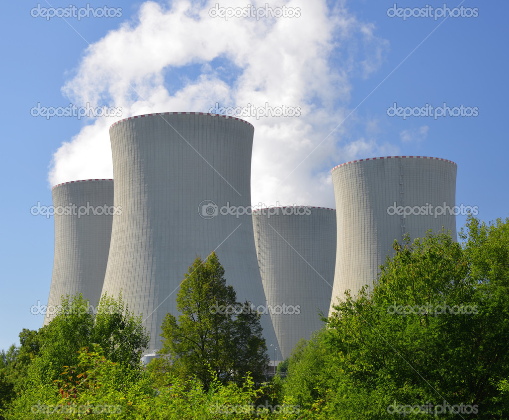 Nuclear power plant — Stock Photo © vencav #41377821