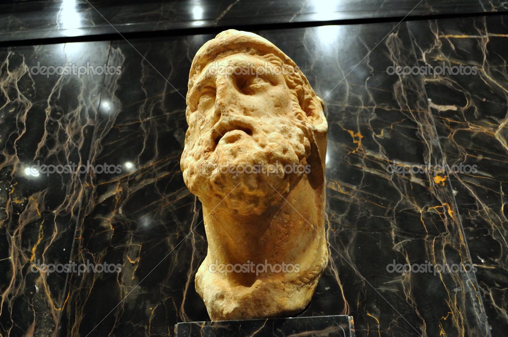 Reproducción de escultura de mármol-Lucky Mortal — Foto de stock ...