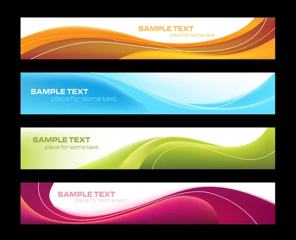 Five colorful banners Stock Vector Image by ©annafrajtova #14768931