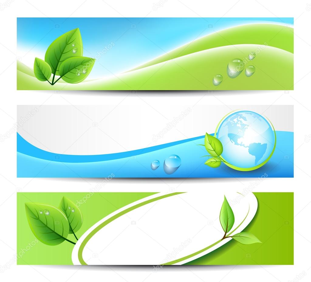 Eco Banners Stock Vector Image by ©annafrajtova #24553025