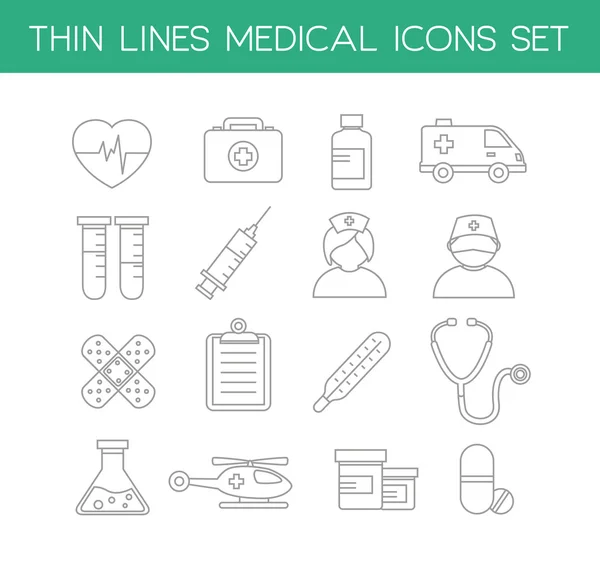 Medical line icons — Stock Vector © tulpahn #90842228