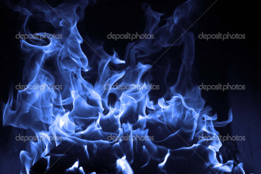 Fogo azul — Fotografias de Stock © Adrx #32095635