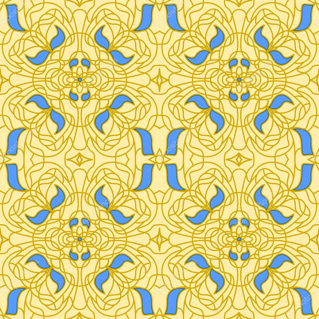 Seamless pattern Art Nouveau — Stock Vector © MSSA #18155567