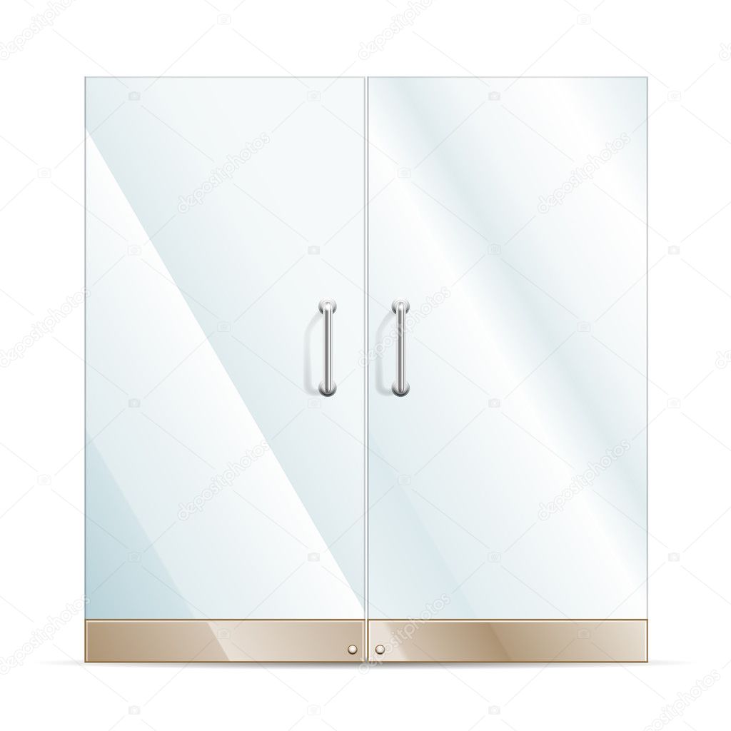 Glass door — Stock Vector © MSSA #19077925