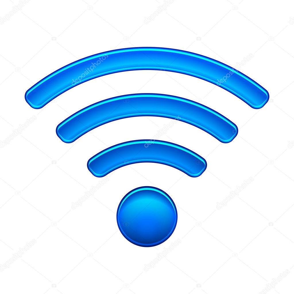 Wireless Network Symbol wifi icon — Stock Vector © MSSA #19409259