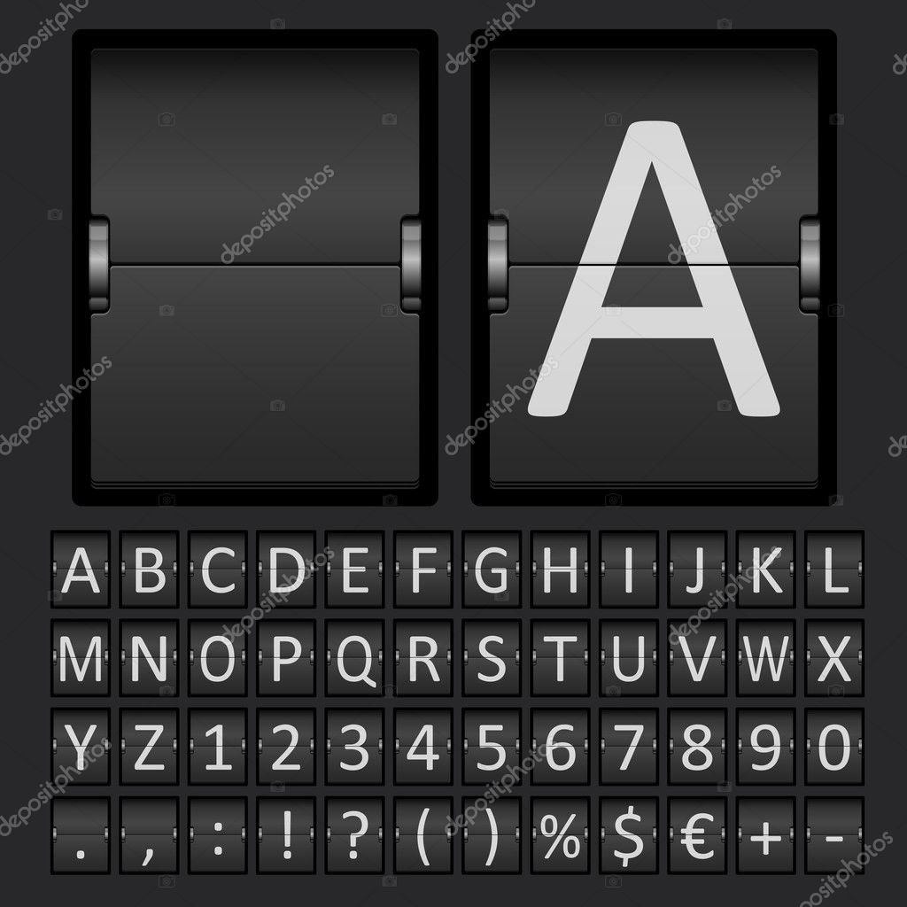 Scoreboard Letters and Numbers Alphabet — Stock Vector © MSSA #19739069 Scoreboard Letters and Numbers Alphabet — Stock Vector © MSSA #19739069