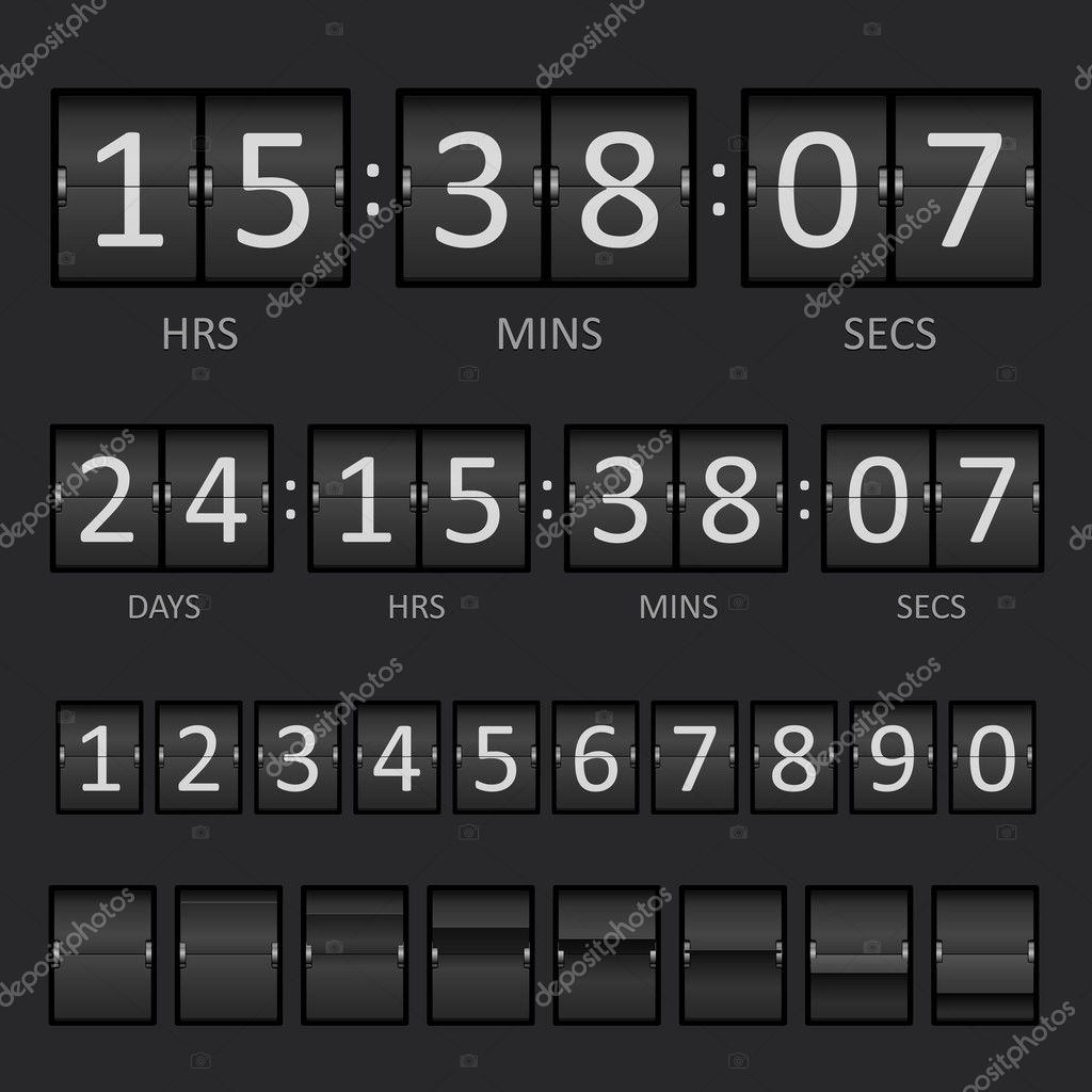 Scoreboard Countdown Timer — Stock Vector © MSSA #20116795 Scoreboard Countdown Timer — Stock Vector © MSSA #20116795