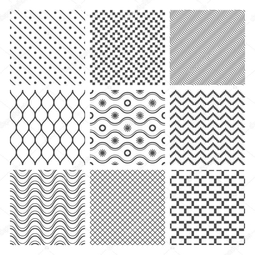 Naadloze geometrische patronen — Stockvector © MSSA #21756915