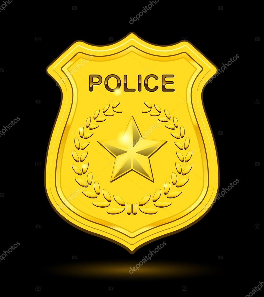 Gold Police Badge Stock Vector Image by ©K3star #27485563