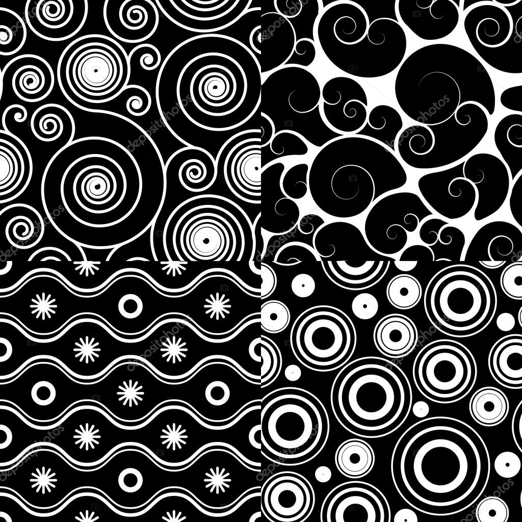 Spiral swirl curl and circle patterns Stock Vector Image by ©K3star ...