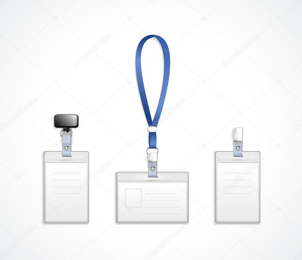 Vectores: gafetes | Vector plantillas para gafete con elemento de ...