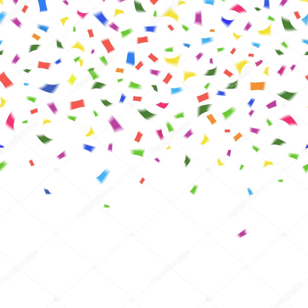 Vector template of vibrant colorful confetti — Stock Vector © MSSA ...