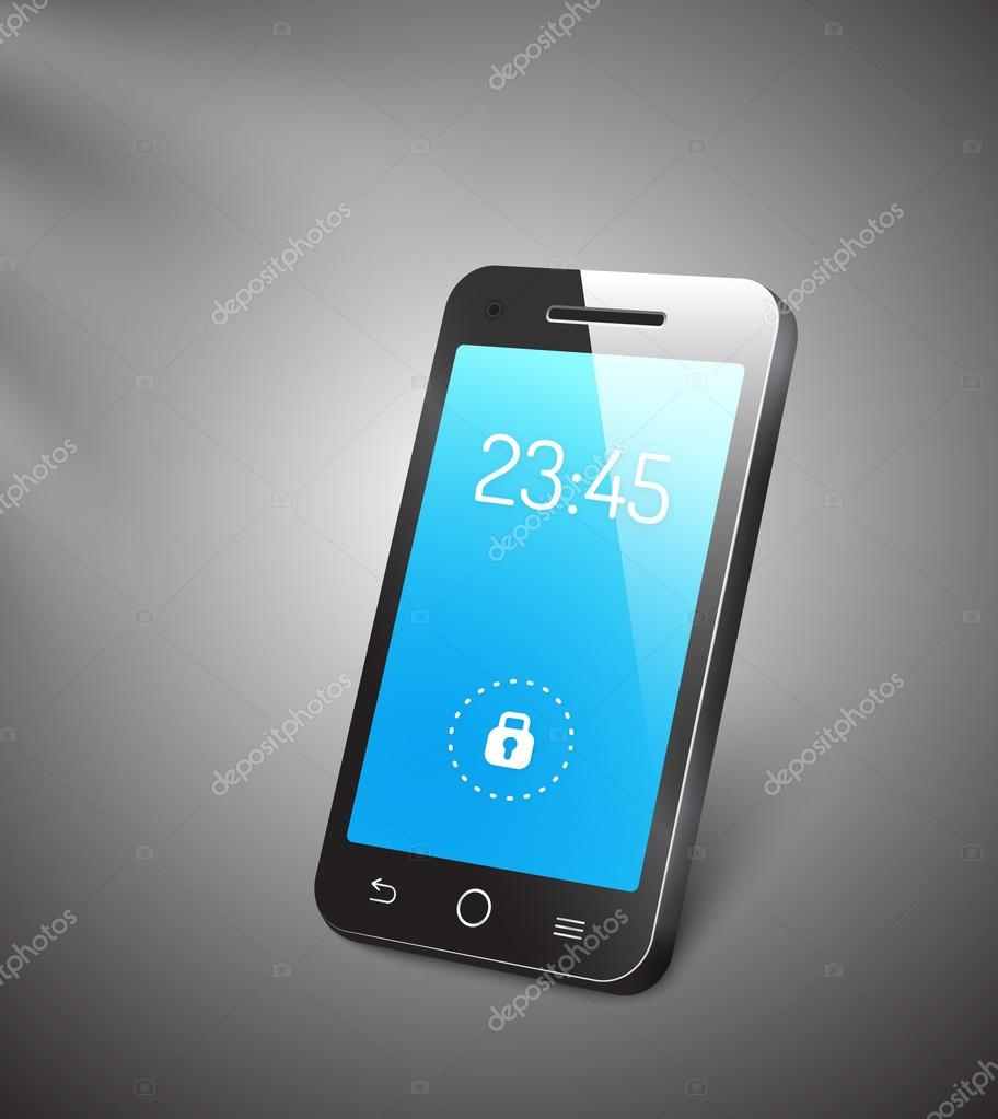 Vector 3d mobile phone Stock Vector Image by ©K3star #46651485