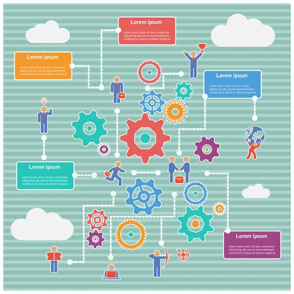 Business process — Stock Vector © MSSA #50777981