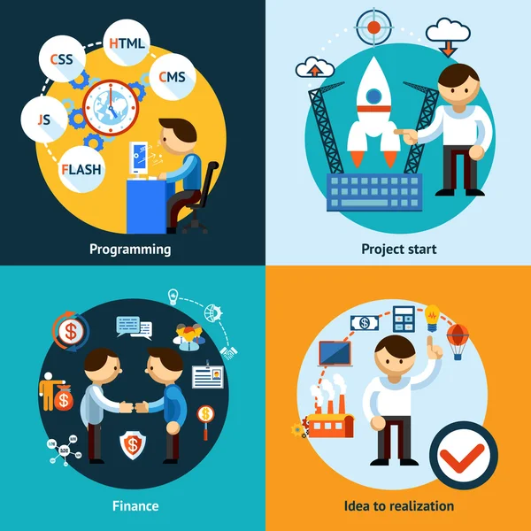 Family flat set — Stock Vector © macrovector #49162583