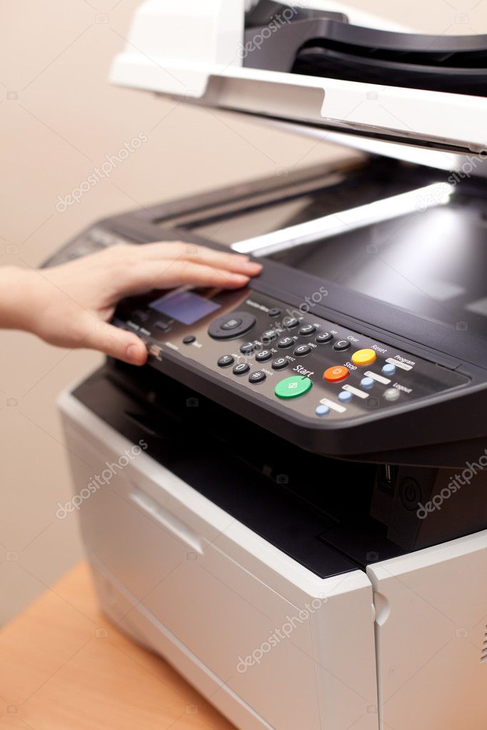Woman's hand with open copier — Stock Photo © Baton72 #15710235