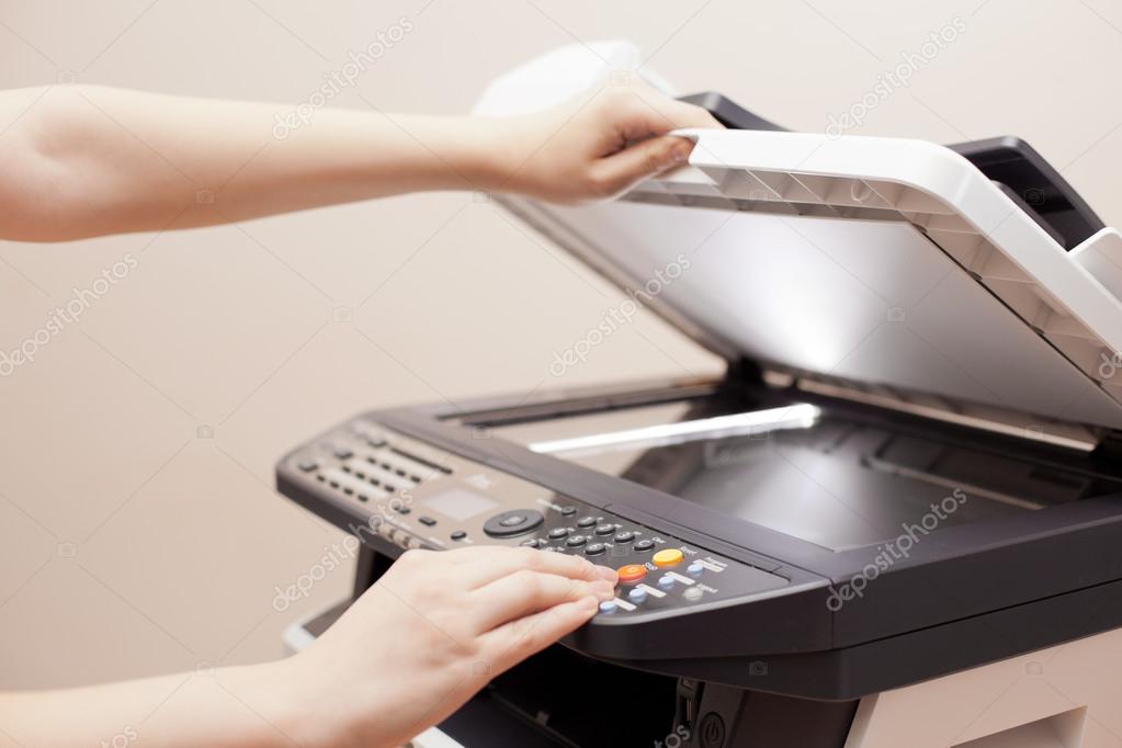 Woman's hands with copier — Stock Photo © Baton72 #27886755