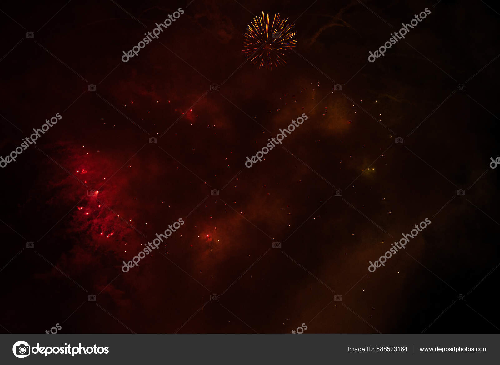 Fireworks Exploding Heavy Smoke Accident — Stock Photo © Ruben_chase ...