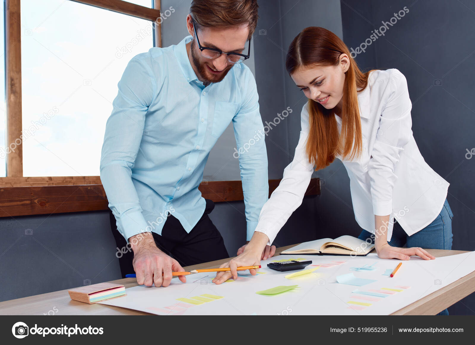 Work colleagues communication office managers — Stock Photo ...