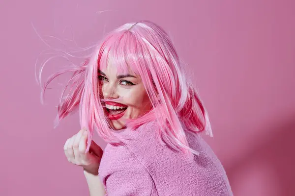 Pink hair model Stock Photos, Royalty Free Pink hair model Images ...