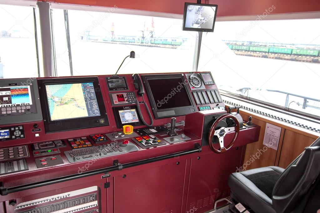 Warship command bridge — Stock Photo © aigarsr #13163749