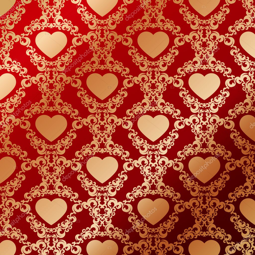 Vintage background with heart Stock Vector by ©vadimrysev 43236733