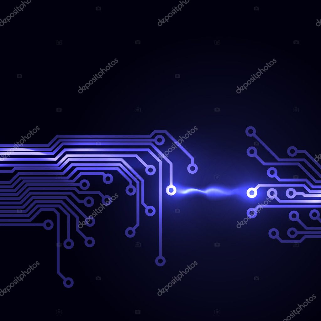 Abstract background with a circuit board texture Stock Vector Image by ...